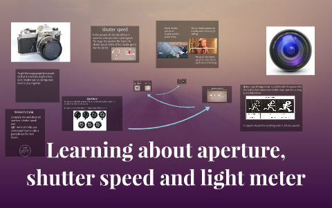 Learning about aperture, shutter speed and light meter by Miss carson