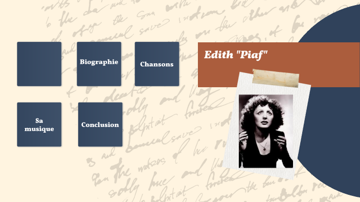 Edith Piaf by Giulia Uccelli on Prezi