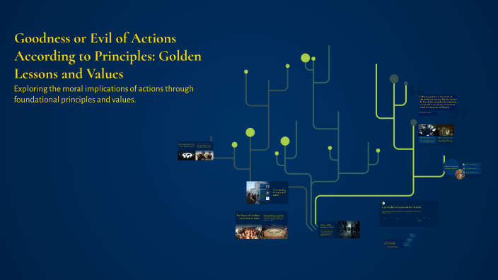 Goodness or Evil of Actions According to Principles: Golden Lessons and ...