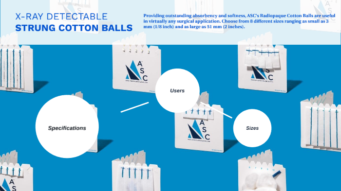 X-ray Detectable Strung Cotton Balls by American Surgical Company on Prezi