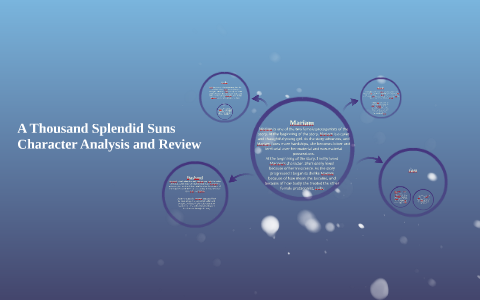 A Thousand Splendid Suns Character Analysis and Review by Zoë Howard on ...