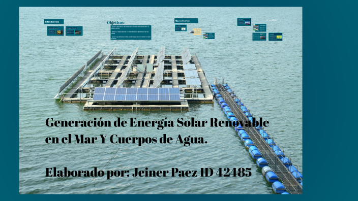 Aprovechamiento de Energía Solar en Plataformas Flotantes by Jeiner ...