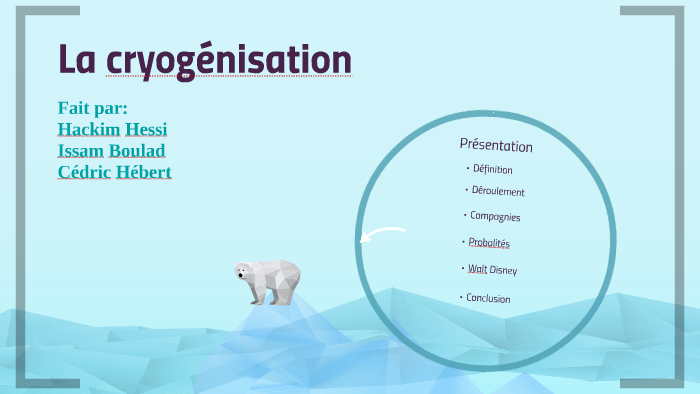 La cryogénisation by Hackim Hessi