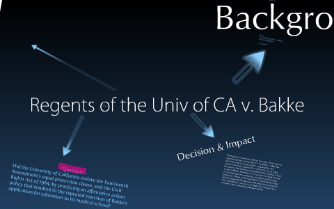 Regents of the University of California v. Bakke by Kate Watkins on Prezi