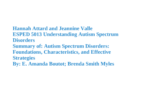 Chapter 6: Teaching Students with Autism Using the Principles of ...