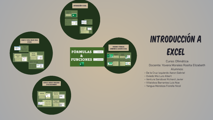 INTRODUCCIÓN A EXCEL by Nicol Yangua on Prezi