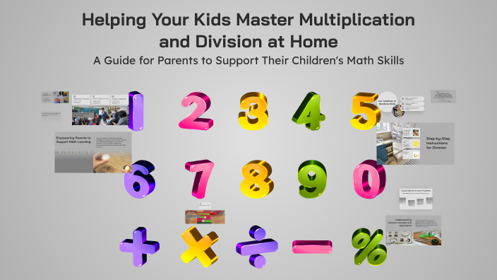 Helping Your Kids Master Multiplication and Division at Home by Yan ...