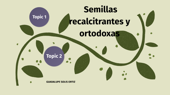 Semillas recalcitrantes y ortodoxas by GUADALUPE SOLIS ORTIZ on Prezi