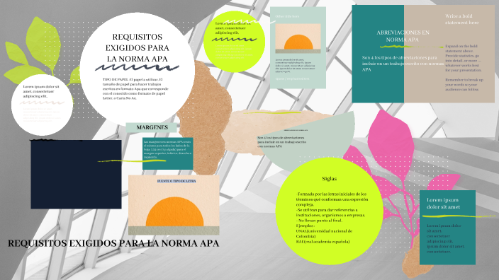 REQUISITOS EXIGIDOS PARA LA NORMA APA by Maria Prieto on Prezi