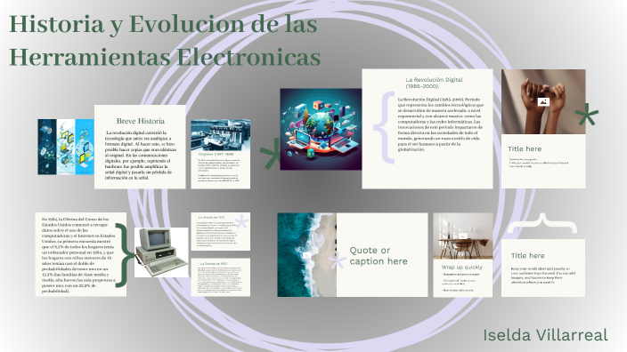HISTORIA Y EVOLUCION DE LAS HERRAMIENTAS DIGITALES by Raiza Villarreal ...