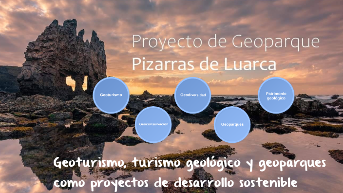Geoturismo, turismo geológico y geoparques como proyectos de desarrollo ...