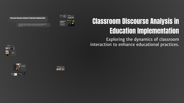 Classroom Discourse Analysis in Education Implementation by عبدالواحد ...