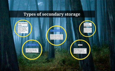 Types of secondary storage by Dan Unthank