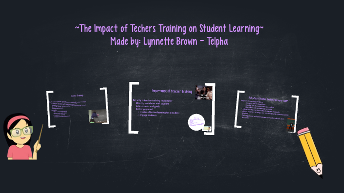 The impact of teacher training on student learning made by Lynnette ...