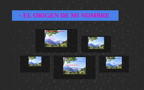 EL ORIGEN DE MI NOMBRE by on Prezi