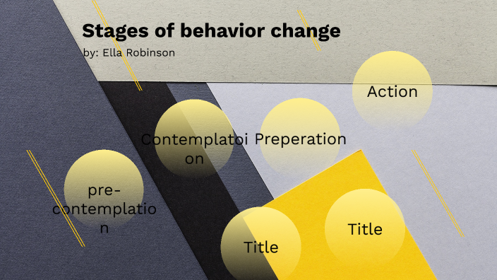Stages of behavior change by Ella Robinson on Prezi