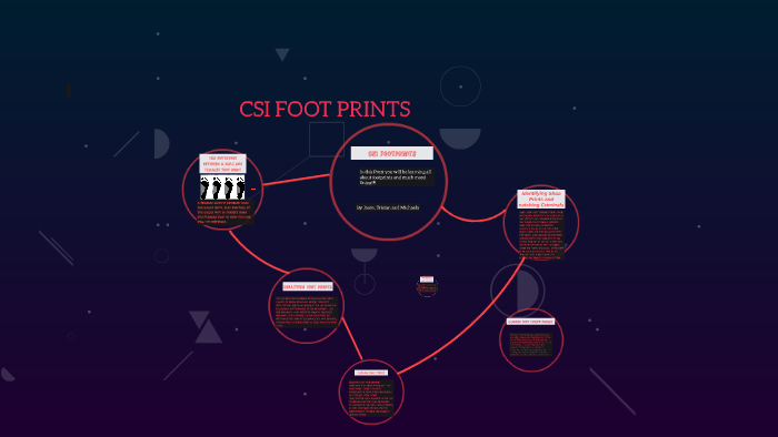 CSI Footprints by Jaren Shen on Prezi