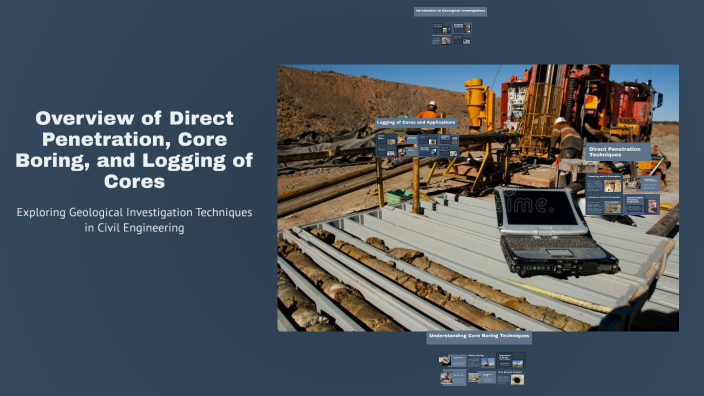 Overview of Direct Penetration, Core Boring, and Logging of Cores by ...