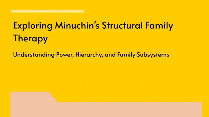 Exploring Minuchin's Structural Family Therapy by Jodhie HIZON on Prezi