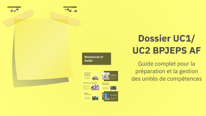 Dossier UC1/UC2 BPJEPS AF by Esther AMOAH on Prezi