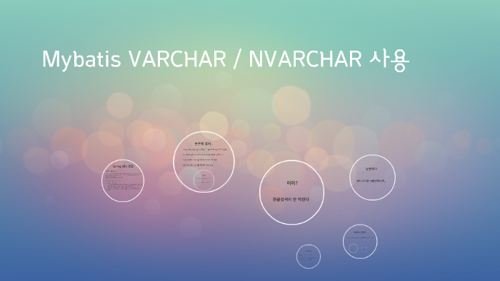 Mybatis VARCHAR / NVARCHAR 설정 by DongHyung Park on Prezi