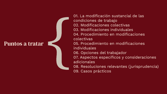 Modificación sustancial de las condiciones de trabajo by Clara Arbat on ...