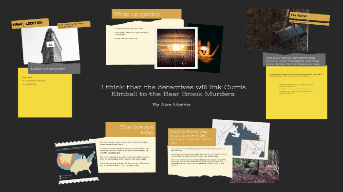 Bear Brook Murders. by Alexander Mathis on Prezi