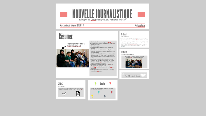 NOUVELLE JOURNALISTIQUE by nathalie youssef on Prezi