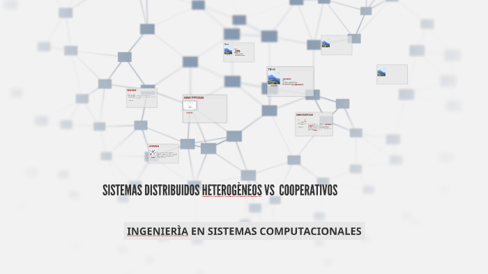 SISTEMAS DISTRIBUIDOS HETEROGENEOS VS COOPERATIVOS by gisela santamaria ... SISTEMAS DISTRIBUIDOS HETEROGENEOS VS COOPERATIVOS by gisela santamaria ...