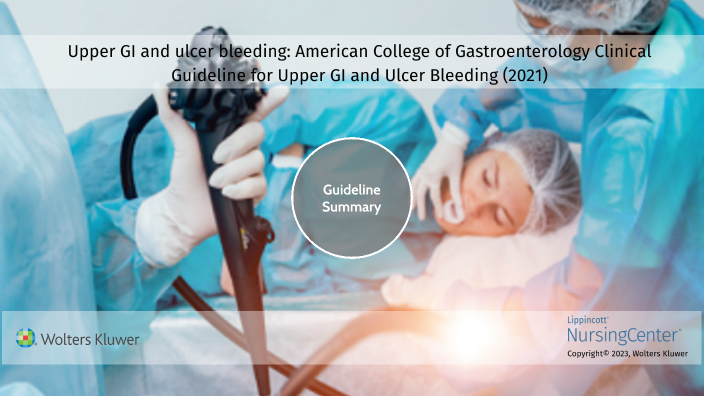 Upper GI and Ulcer Bleeding by Myrna Schnur on Prezi