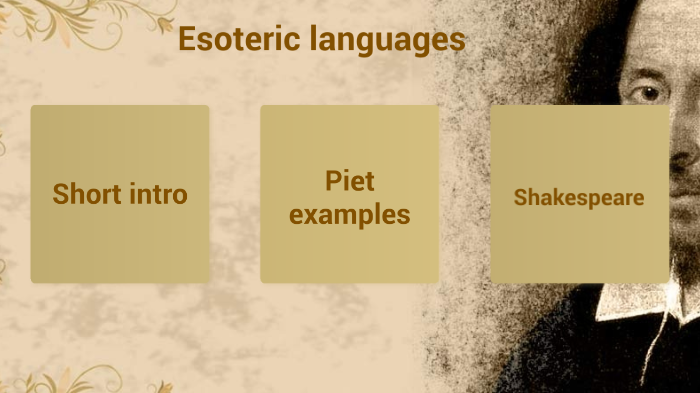 Esoteric languages by Aleksander Rainko on Prezi
