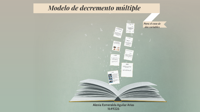 Modelo de decremento múltiple by Alexia Aguilar Arias on Prezi