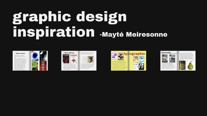 graphic design inspiration by mayté meiresonne on Prezi