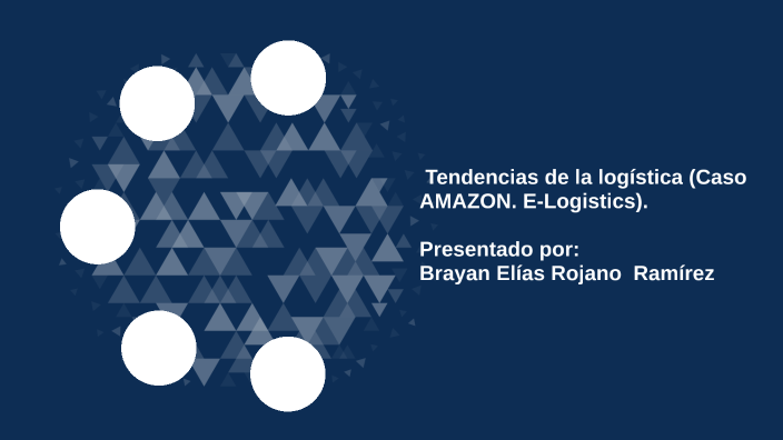 Tendencias de la logística (Caso AMAZON. E-Logistics). by BRAYAN ELIAS ...