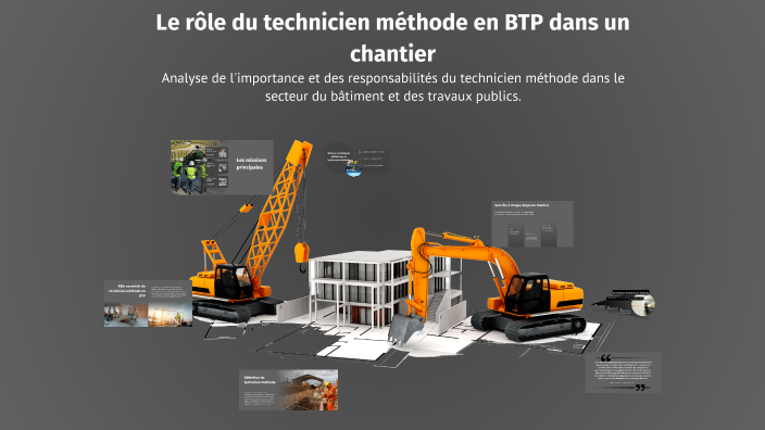 Le rôle du technicien méthode en BTP dans un chantier by Imane Bouaka ...