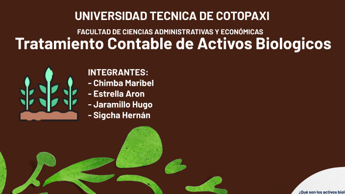 Tratamiento Contable de Activos Biológicos by HUGO ALEJANDRO JARAMILLO ...
