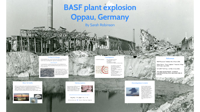 BASF plant explosion by Sarah Robinson