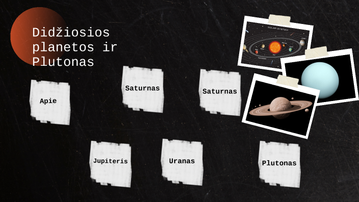 Didžiosios planetos ir Plutonas by Andrius Juozėnas on Prezi
