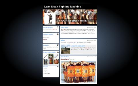 Lean Mean Fighting Machine by Hannah Warren on Prezi