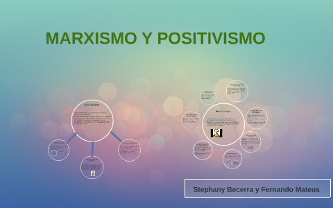 MARXISMO Y POSITIVISMO by Stefanny Becerra on Prezi