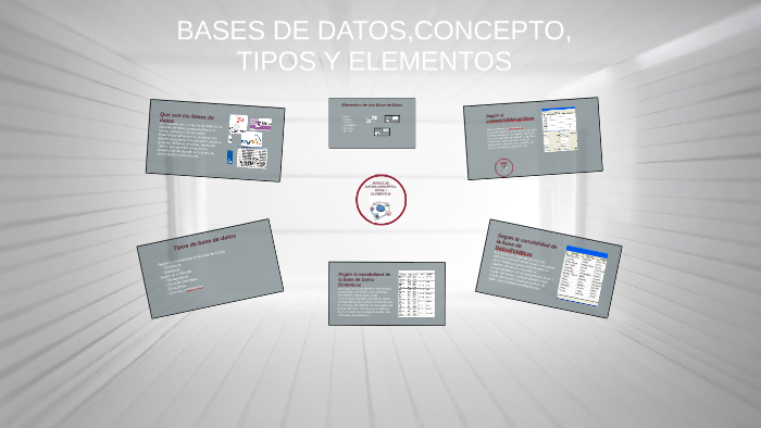 BASES DE DATOS,CONCEPTO, TIPOS Y ELEMENTOS by oscar osvaldo dorantes ...