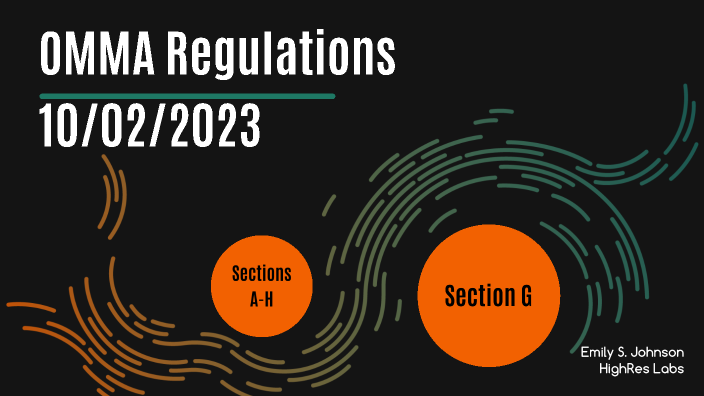 OMMA Regulations 10/02/23 by Emily Johnson on Prezi