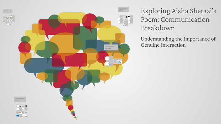 Exploring Aisha Sherazi's Poem: Communication Breakdown by Sayeda Sana ...