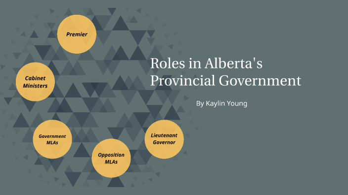 Alberta Provincial Government Roles by Kaylin Young on Prezi