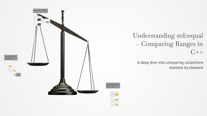 Understanding std::equal – Comparing Ranges in C++ by omar khan on Prezi
