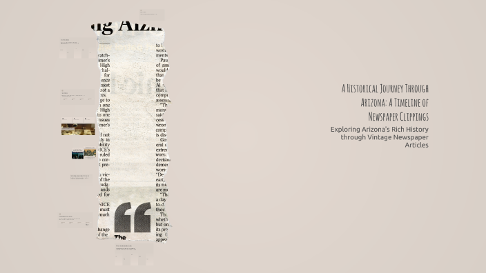 A Historical Journey Through Arizona: A Timeline of Newspaper Clippings ...
