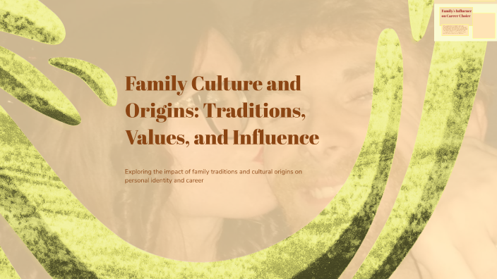 Family Culture and Origins: Traditions, Values, and Influence by Jordyn ...