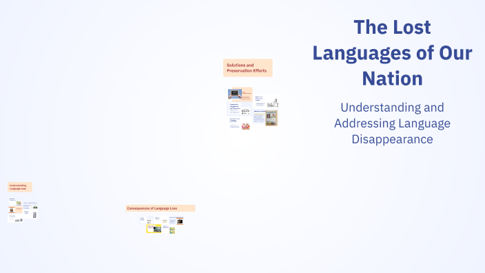 Infographics on Language Loss in Our Country by Karil Joyce on Prezi