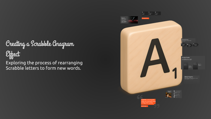 Creating a Scrabble Anagram Effect by Carolina Sofia Fernandes Ramos on ...