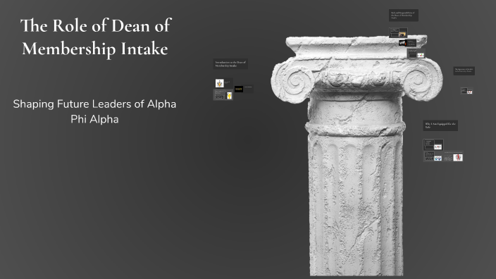 The Role of Dean of Membership Intake by Nelson Gordon on Prezi